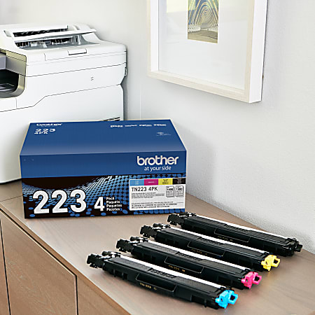 Brother TN223 Black And Cyan Magenta Yellow Toner Cartridges Pack Of 4 ...