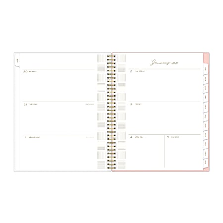 Blue Sky 2025 Day Designer WeeklyMonthly Planning Calendar 8 12 x 11 ...