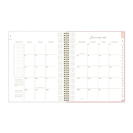 Blue Sky 2025 Day Designer WeeklyMonthly Planning Calendar 8 12 x 11 ...
