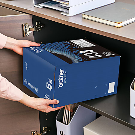 Brother TN 433 Black High Yield Toner Cartridges Pack Of 2 TN 433BK ...