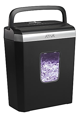 Ativa 6 Sheet Cross Cut Shredder Black A06CC19 - Office Depot