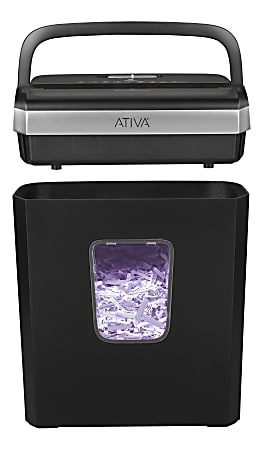 Ativa 6 Sheet Cross Cut Shredder Black A06CC19 - Office Depot