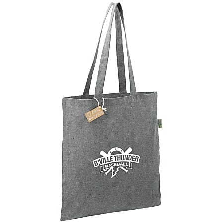 Custom Promotional Recycled Cotton Convention Tote 15 x 16 12 70percent ...