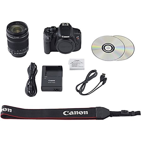 Canon EOS Rebel T5i 18.0 Megapixel Digital SLR Camera With Lens Black ...