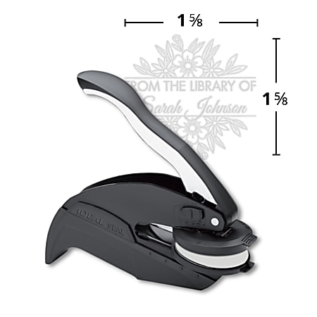 Custom Ideal DesignerMonogram 2 In 1 Lightweight Pocket Desk Embosser ...