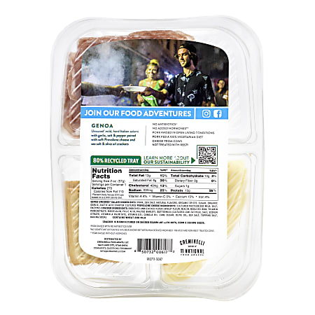 Creminelli Genoa Provolone Cheese And Crackers Packs 2 Oz Set Of 4 ...