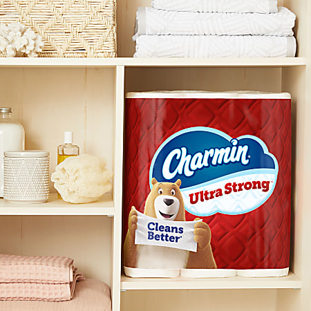 Charmin Ultra Strong Toilet Paper Mega Rolls 4 x 4 242 Sheets Per Roll Pack Of 12 Rolls ODP Business Solutions