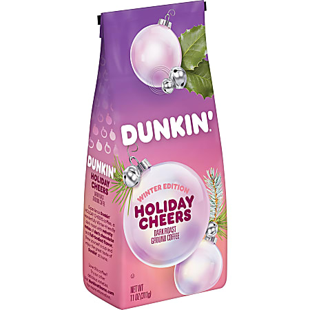 Dunkin Donuts Holiday Cheer Ground Coffee Dark Roast Chocolate 11 Oz ...