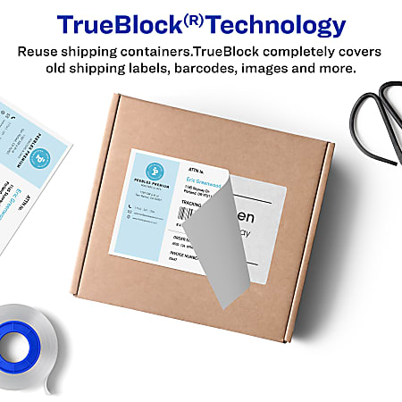 Avery TrueBlock White Laser Shipping Labels With Paper Receipt 5127 5 ...