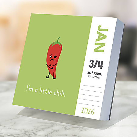 2026 TF Publishing Daily Desktop Box Calendar 5 14 x 5 14 Puns of Fun ...
