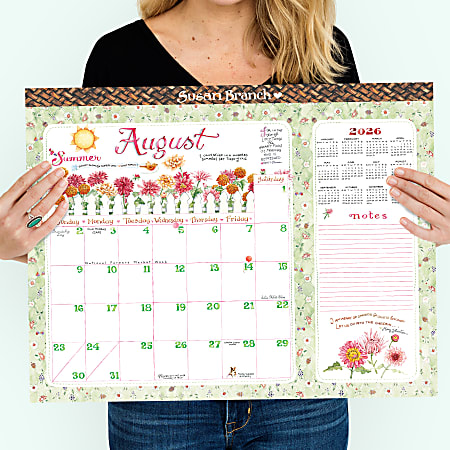 2026 TF Publishing Large Desk Pad Blotter Calendar 22 x 17 Susan Branch ...