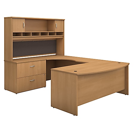 Bush Business Furniture Components 72 W Left Handed Bow Front U Shaped ...