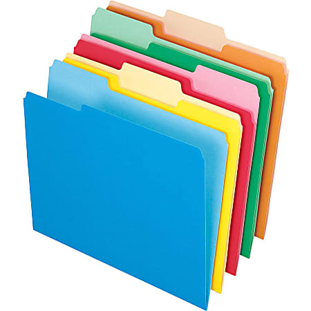 Pendaflex 2 Tone Color CutLess WaterShed Folders 13 Cut Letter Size ...