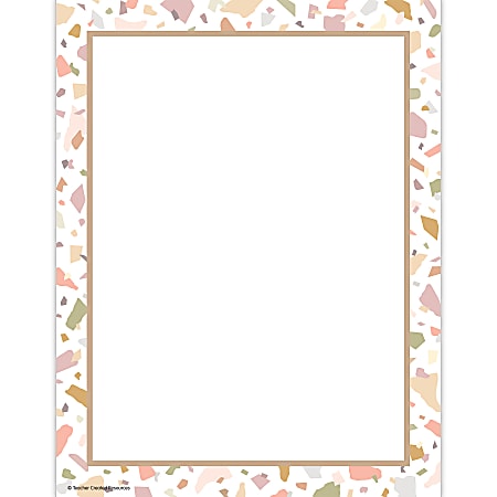 Teacher Created Resources Computer Paper 8 12 x 11 Terrazzo Tones 50 ...