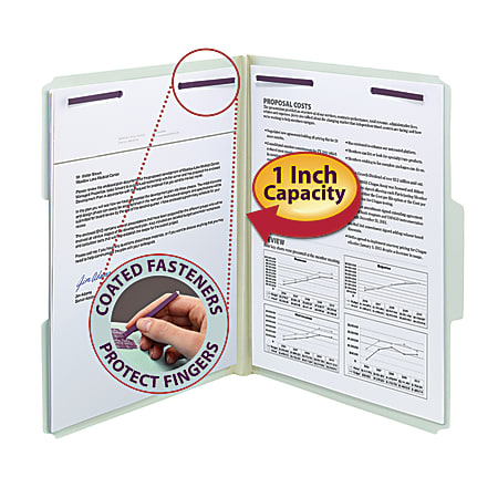 Smead Pressboard Fastener Folders With SafeSHIELD Fasteners 1 Expansion ...