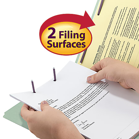 Smead Pressboard Fastener Folders With SafeSHIELD Fasteners 1 Expansion ...
