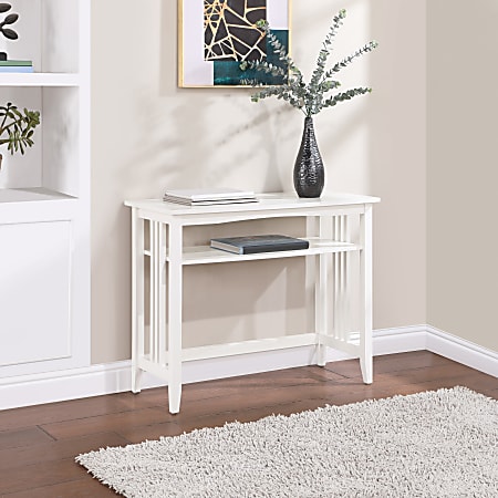 Office Star Sierra Rectangle Foyer Table 30 H x 36 W x 15 34 D White ...