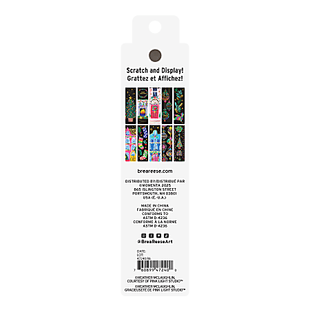 Brea Reese Scratch Art Bookmarks Bright Watercolors Set Of 11 Pieces ...