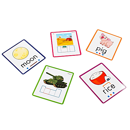 Junior Learning Rainbow Phonics Decodable Word Cards - Office Depot