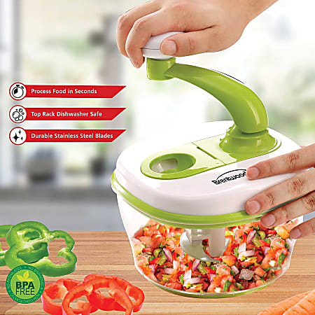 Brentwood Food Processor With 8 Cup Storage Container Stainless Steel ...