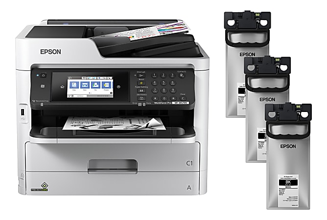 Epson WorkForce Pro WF M5799 Wireless InkJet All In One Monochrome ...