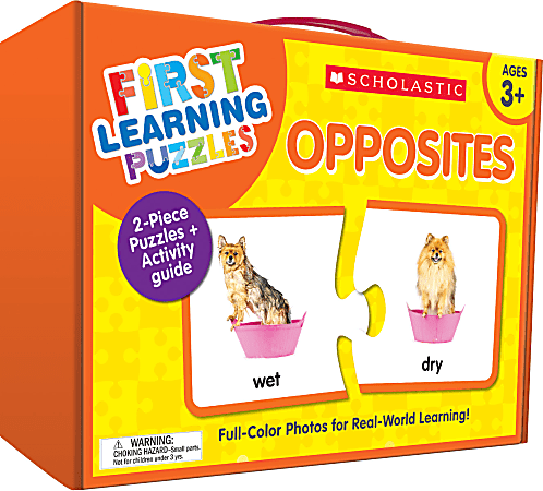 Scholastic First Learning Opposites Puzzles Pre K Pack Of 25 Puzzles ...