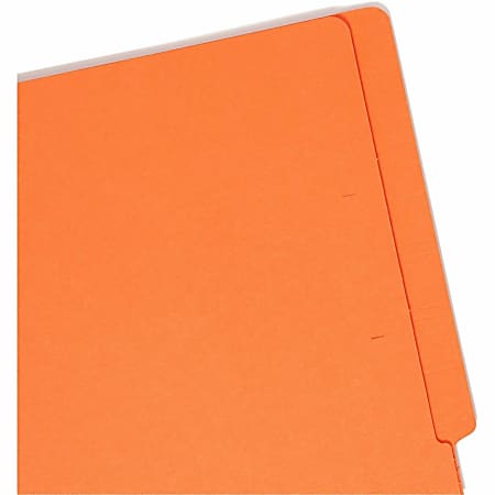 Smead Color End Tab Folders Straight Cut Letter Size Orange Box Of 100 ...