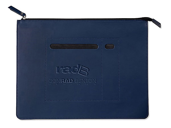 Faux Leather Zip File Folder 9 34 x 12 34 Letter Size - Office Depot