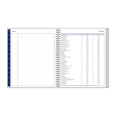 2026 Blue Sky Monthly Planner 8 x 10 PassagesSolid Gray January To ...