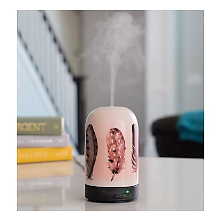 Airome Ultrasonic Essential Oil Diffuser 6 14 x 3 34 Feather - Office Depot