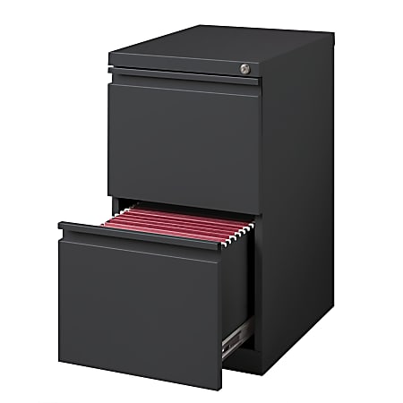 WorkPro 20 D Vertical 2 Drawer Letter Size Mobile Pedestal File Cabinet ...