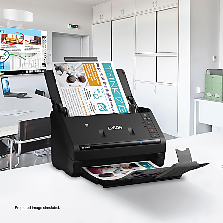 Epson WorkForce ES 500W Wireless Color Duplex Document Scanner - Office ...