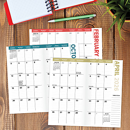 2025 2026 Willow Creek Press 2 Year Monthly Checkbook Calendar 6 12 x 3 ...