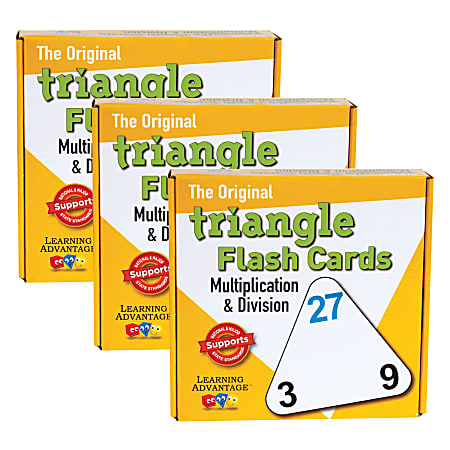 Learning Advantage The Original Triangle Flash Cards Multiplication ...