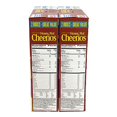 Cheerios Nutrition Label