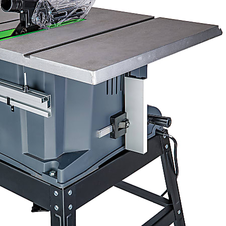 Genesis 15 Amp 10 Table Saw With Metal Stand 22 x 26 x 46 GrayGreen ...