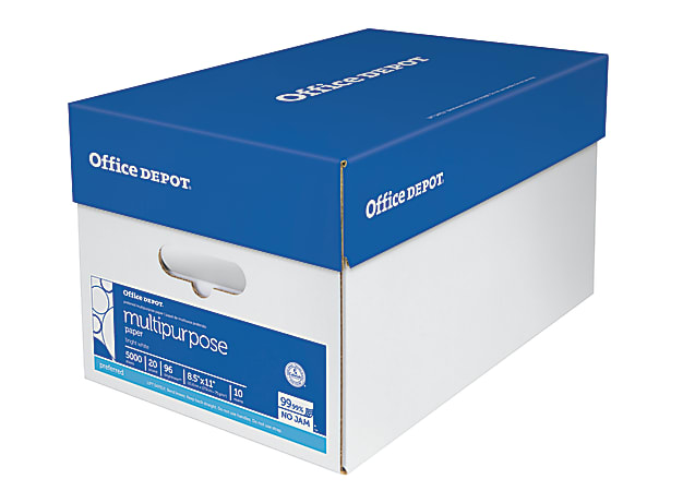 Office Depot® Multi-Use Printer & Copy Paper, 10 Reams, White, Letter ...