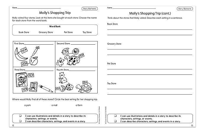 Carson Dellosa Standards Based Connections Reading Workbook Grade 1 ...