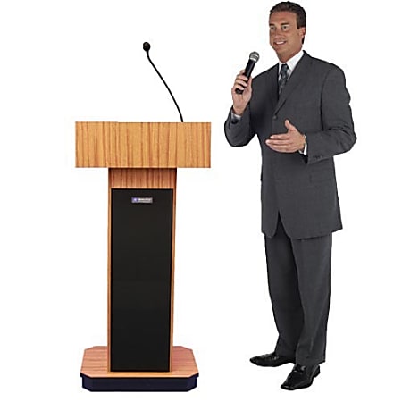 AmpliVox SW505 - Wireless Executive Sound Column Lectern - Rectangle ...