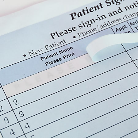 HIPAA Compliant PatientVisitor Privacy 2 Part Sign In Sheets 8 12 x 11 ...
