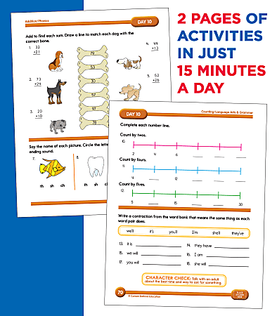 Carson Dellosa Summer Bridge Activities Workbook 3rd Edition Grades 1 2 ...