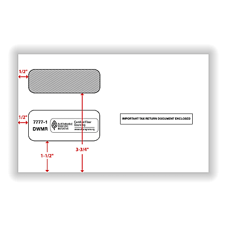 ComplyRight Double Window Tax Form Envelopes for 1095 C Tax Form ...