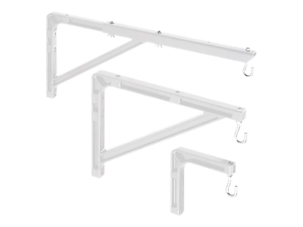 Da Lite No. 6 Mounting and Extension Brackets White Wall mount bracket ...