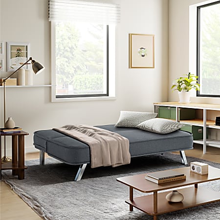 Lifestyle Solutions Turlock Convertible Futon 66.1 W x 33.1 D x 29 H ...