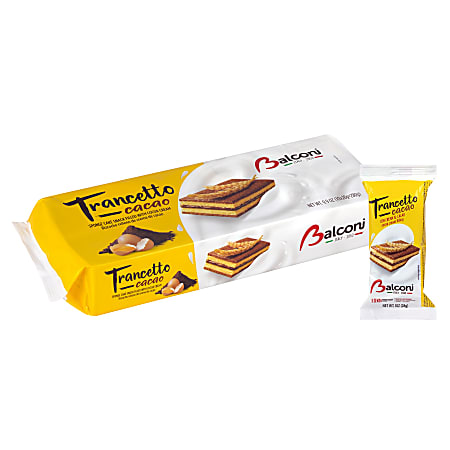 Balconi Trancetto Cocoa 1.0 Oz 10 Trancetto Per Pack Case Of 15 Packs ...