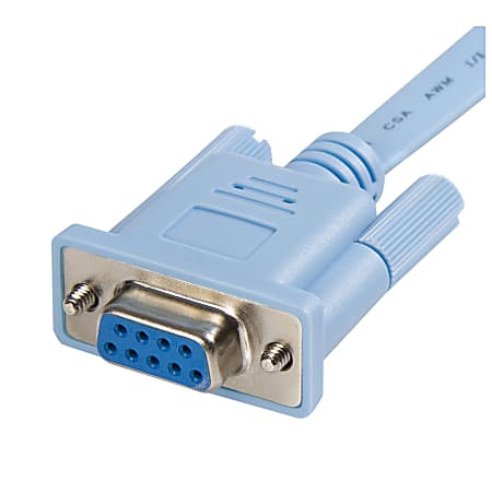 StarTech.com Cisco console router cable RJ45 m DB9 f 6 ft - Office Depot