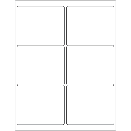 Office Depot Brand Weather Resistant Laser Labels LL253WR Rectangle 4 x ...