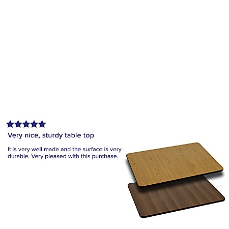 Flash Furniture Rectangular Table Top With Reversible Laminate Top 30 x ...