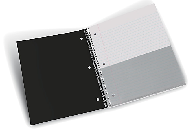 Office Depot Brand Stellar Poly Notebook 8 12 x 10 12 3 Subject Wide ...