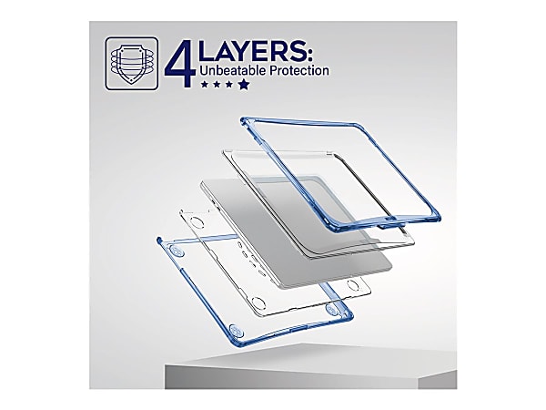 iBenzer Hexpact SecureLock Notebook shell case serenity blue for Apple ...